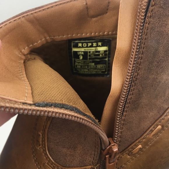 Roper | Shoes | Womens Brown Western Roper Ankle Booties Size 8 | Poshmark
